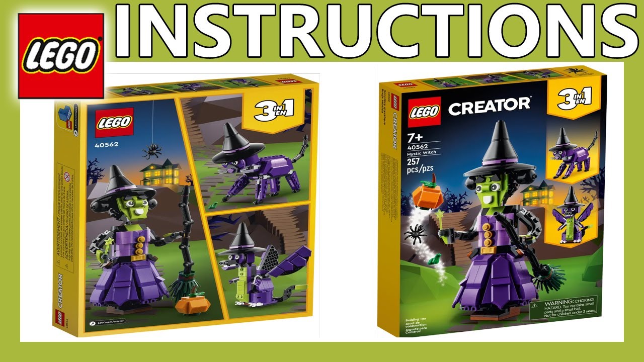 LEGO Instructions | Mystic Witch | 40562 | LEGO Creator 2022 - YouTube