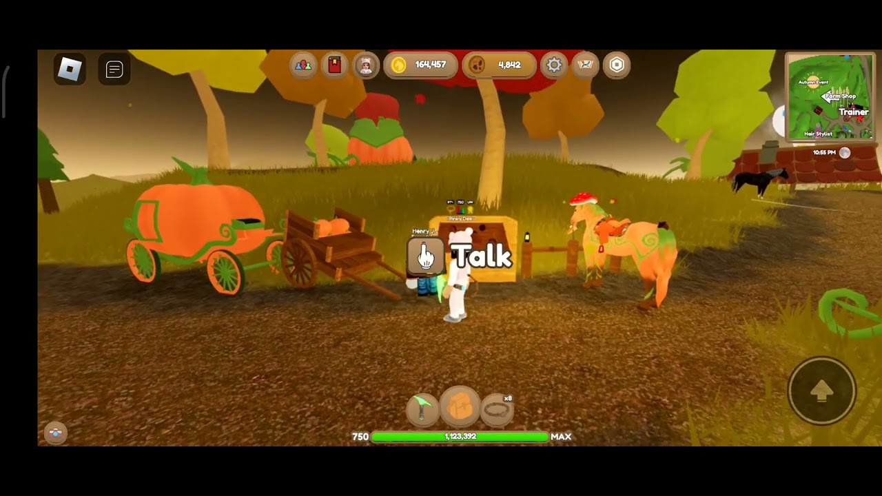 1,000 ACORN TO GET PUMPKIN PATCH PERCHERON HORSE (AUTUMN EVENT). WILD ...