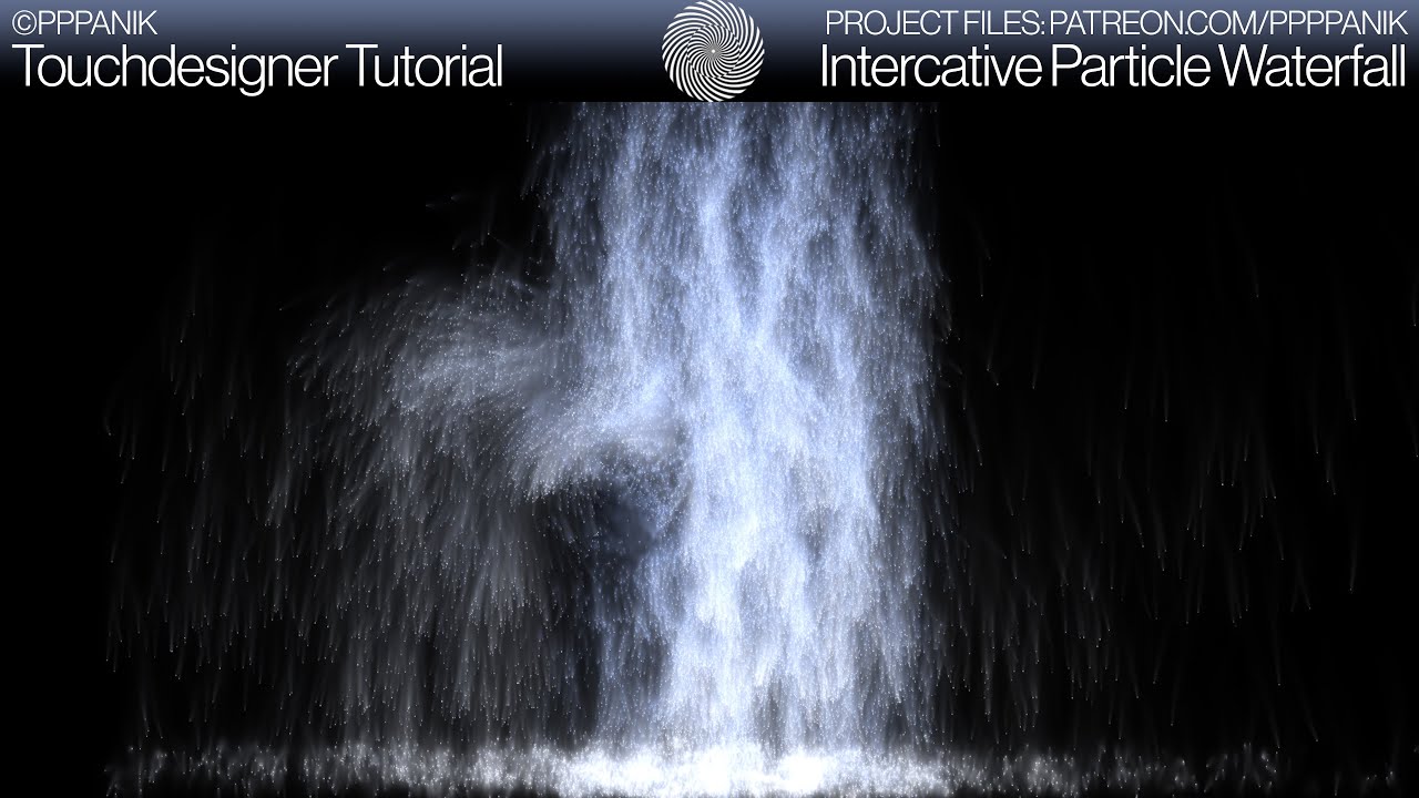 Interactive Particle Waterfall Touchdesigner Tutorial Youtube