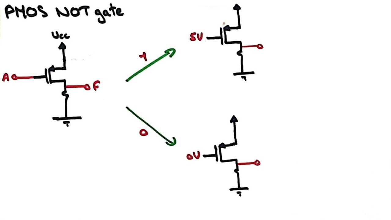 [24] Digital Electronics | PMOS NOT gate شرح عربي - YouTube