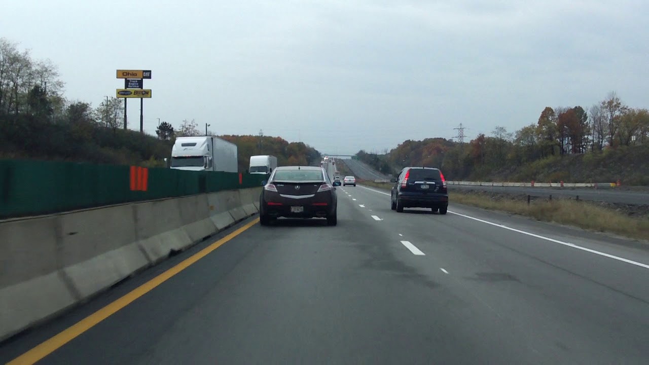 Interstate 80 - Ohio (Exits 229 to 224) westbound - YouTube