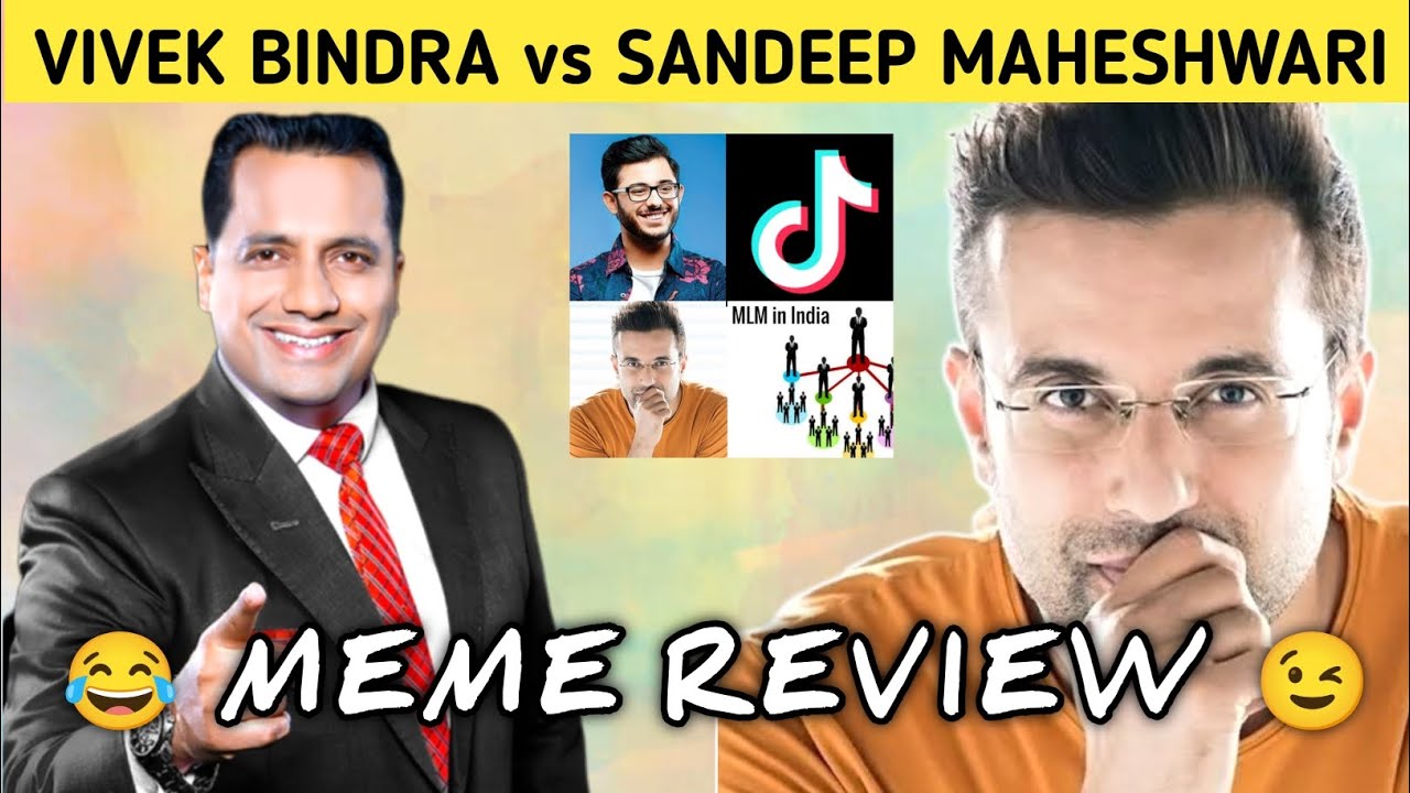 VIVEK BINDRA vs SANDEEP MAHESHWARI | FUNNY MEMES 😂 | AXY FACTS - YouTube