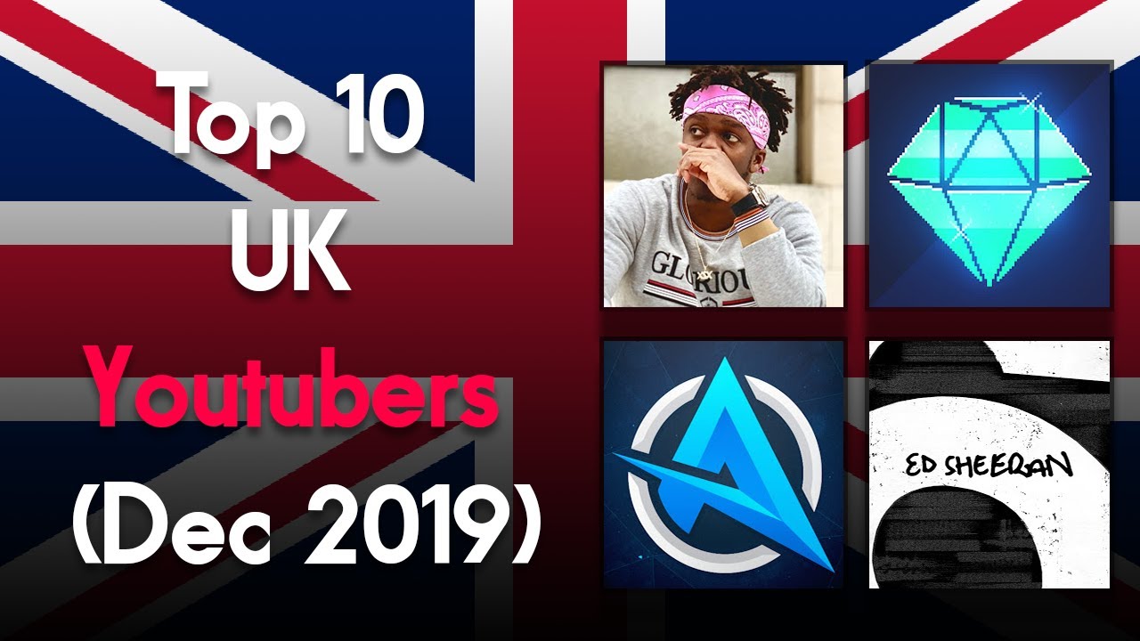 Top 10 British YouTubers | December 2019 | How much they earn? | - YouTube