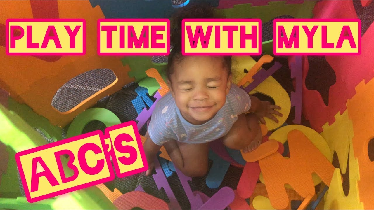 PLAY TIME WITH MYLA ABC SONG + WE BUILD A ABC HOUSE..!!! - YouTube