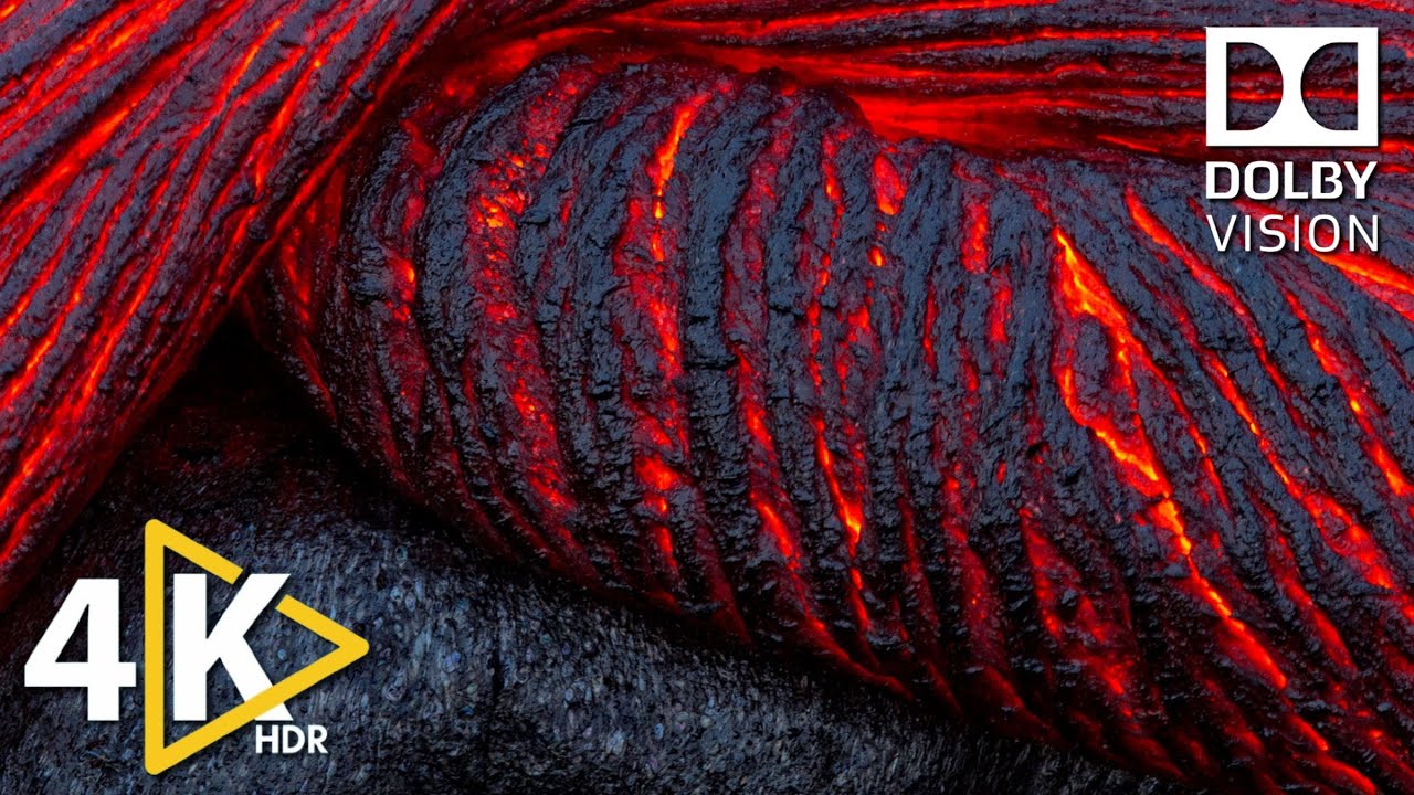 Volcano & Lava 4K - Scenic Relaxation Film With Calming Music | HDR ...