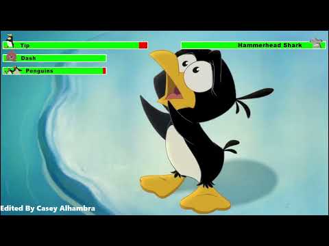 The Little Mermaid II: Return to the Sea (2000) Hammerhead Shark Trouble with healthbars