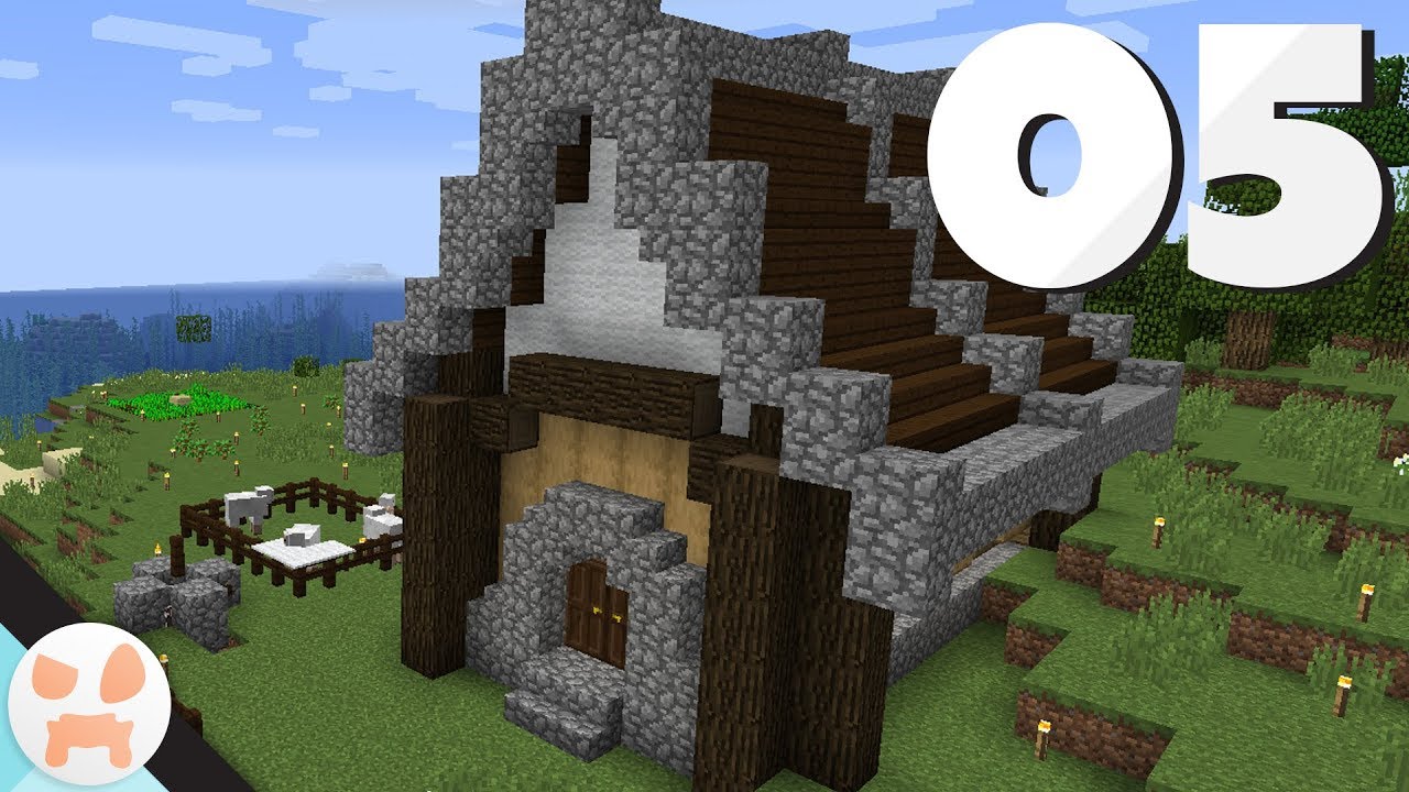 The FIRST BUILDING! | Minecraft Lets Play 5 - Season 2 Vanilla ...