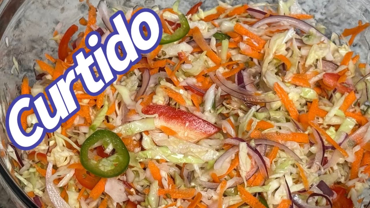 CURTIDO .RECETA DELICIOSA - YouTube