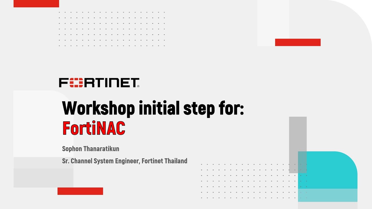 Workshop: Demo Initial step for FortiNAC - YouTube