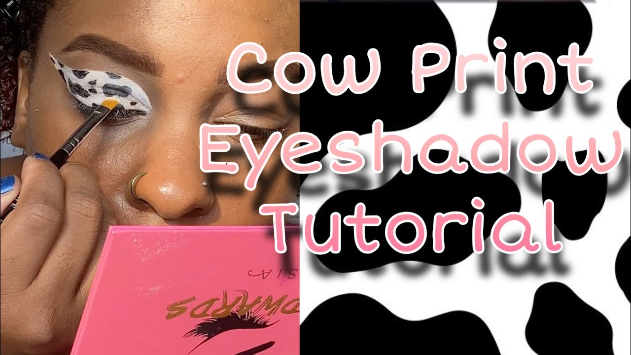 Cow Print Eyeshadow| How To Tutorial - YouTube