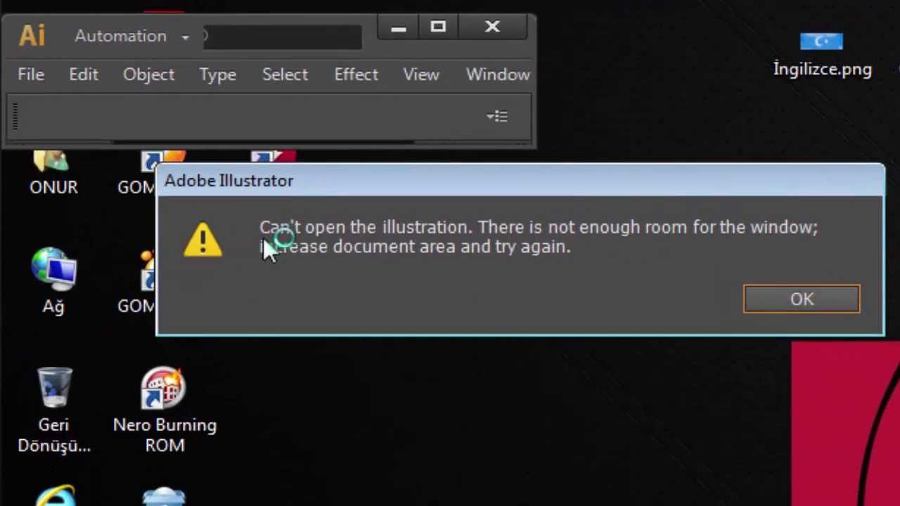 Adobe Illustrator Cs6 Pencere Probleminin Çözümü 2016 Youtube