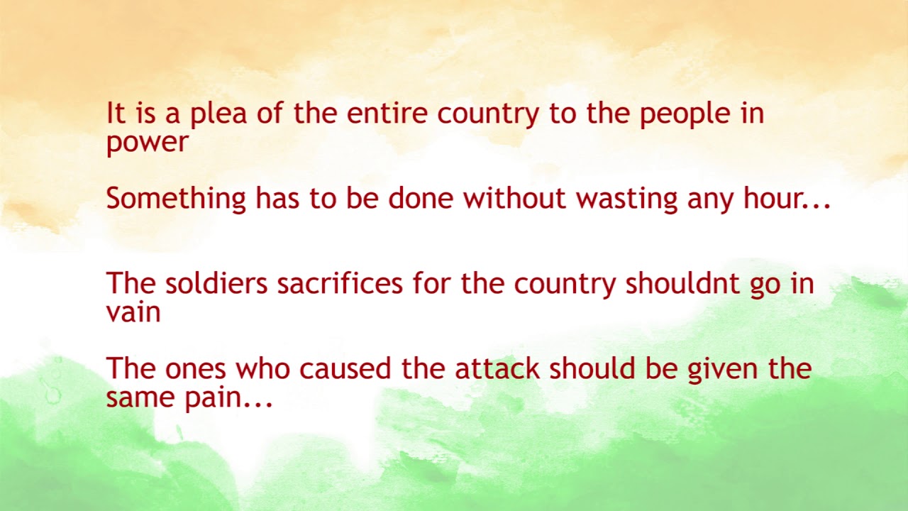 A Tribute to Indian Army || PULWAMA TERROR ATTACK 2019 || SHORT POEMS ...