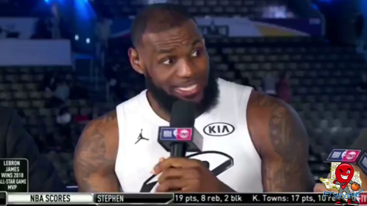 LeBron James post game all star game interview with Inside The NBA ...