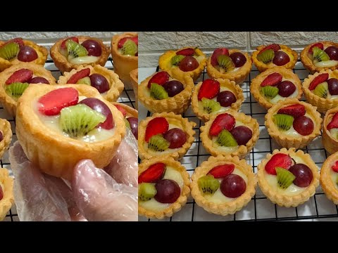 KUE SUS BUAH KERANJANG DENGAN VLA ENAK PAKAI BANGET - YouTube