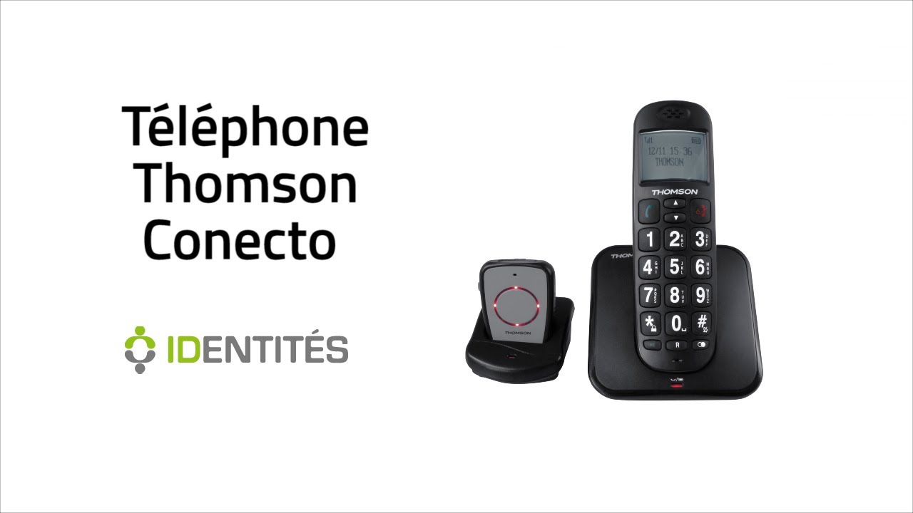 TELEPHONE THOMSON CONECTO 300 / REF : 817268 / IDENTITES - YouTube