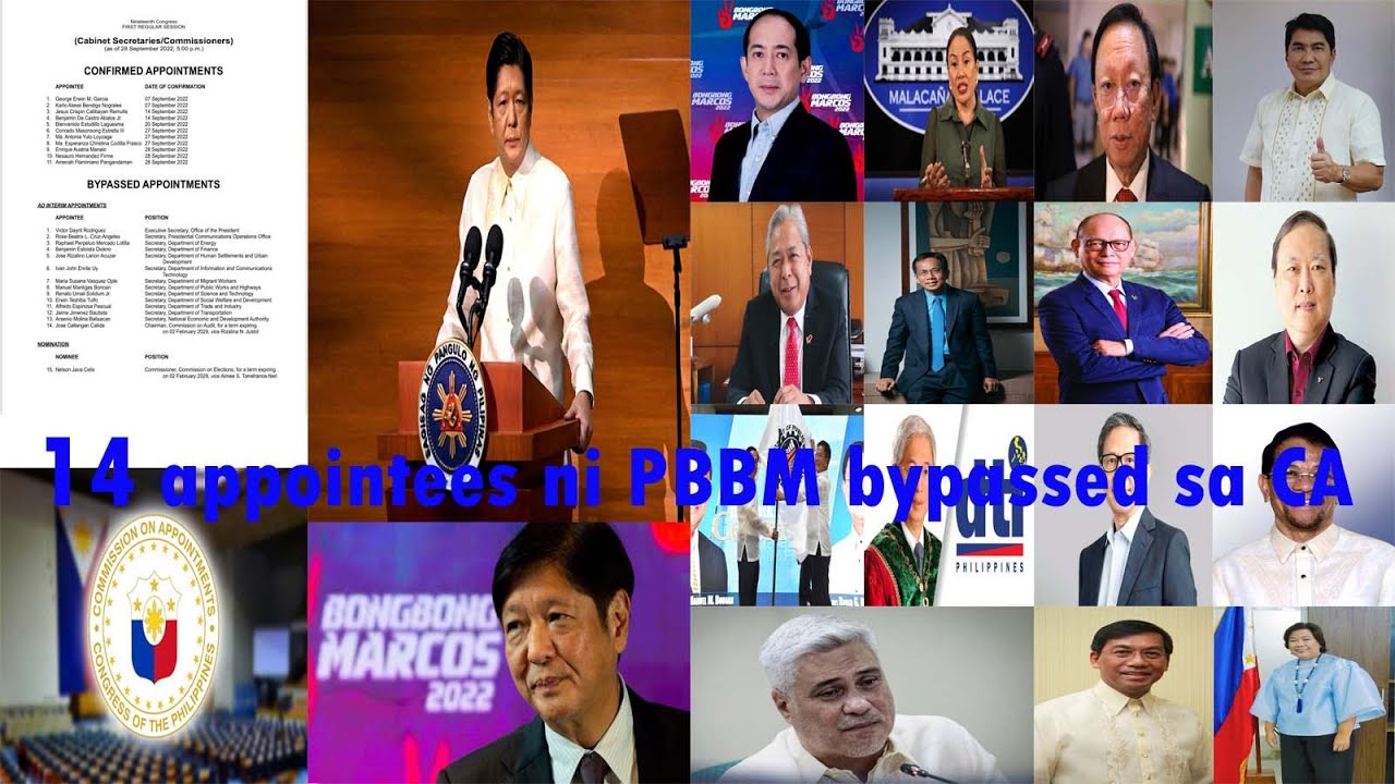 14 appointees ni PBMM bypassed sa CA - YouTube