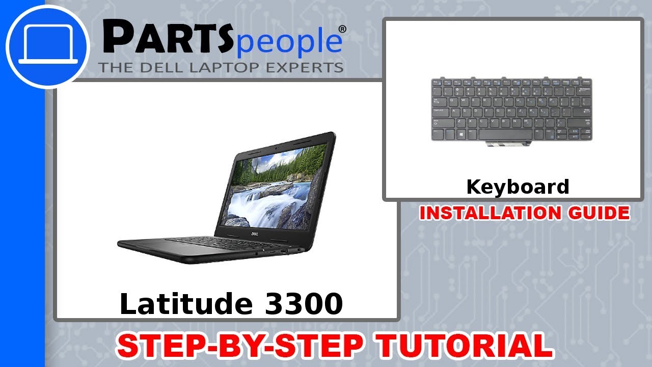Dell Latitude 3300 (P95G001) Keyboard How-To Video Tutorial - YouTube