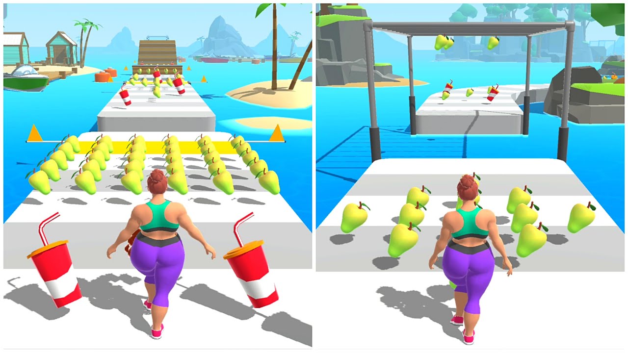 Fat 2 Fit All Levels Gameplay Android Ios Mobile Runner Games - YouTube