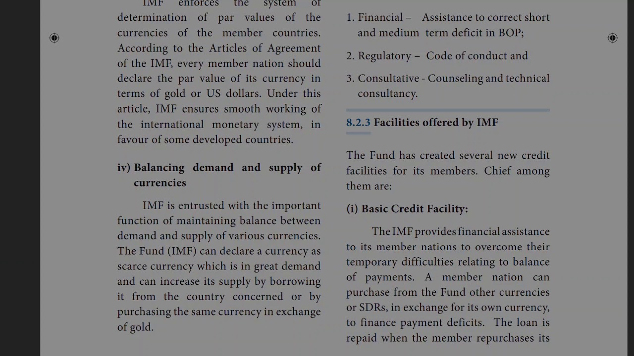 facilities by IMF - YouTube