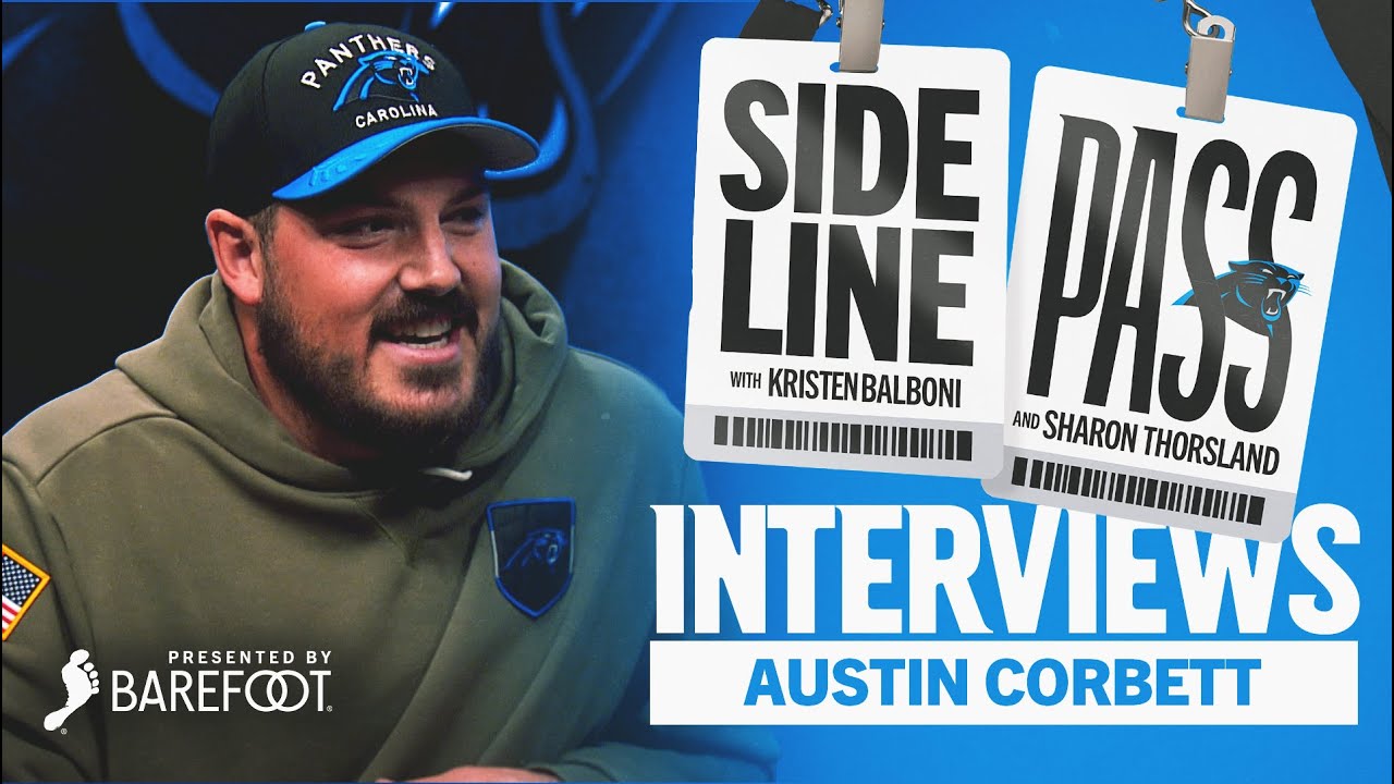 Sideline Pass Interviews: Austin Corbett | Carolina Panthers - YouTube