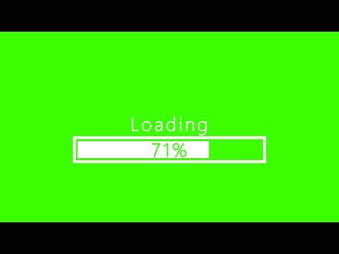 Free Loading Animation in Black or White color Green Screen