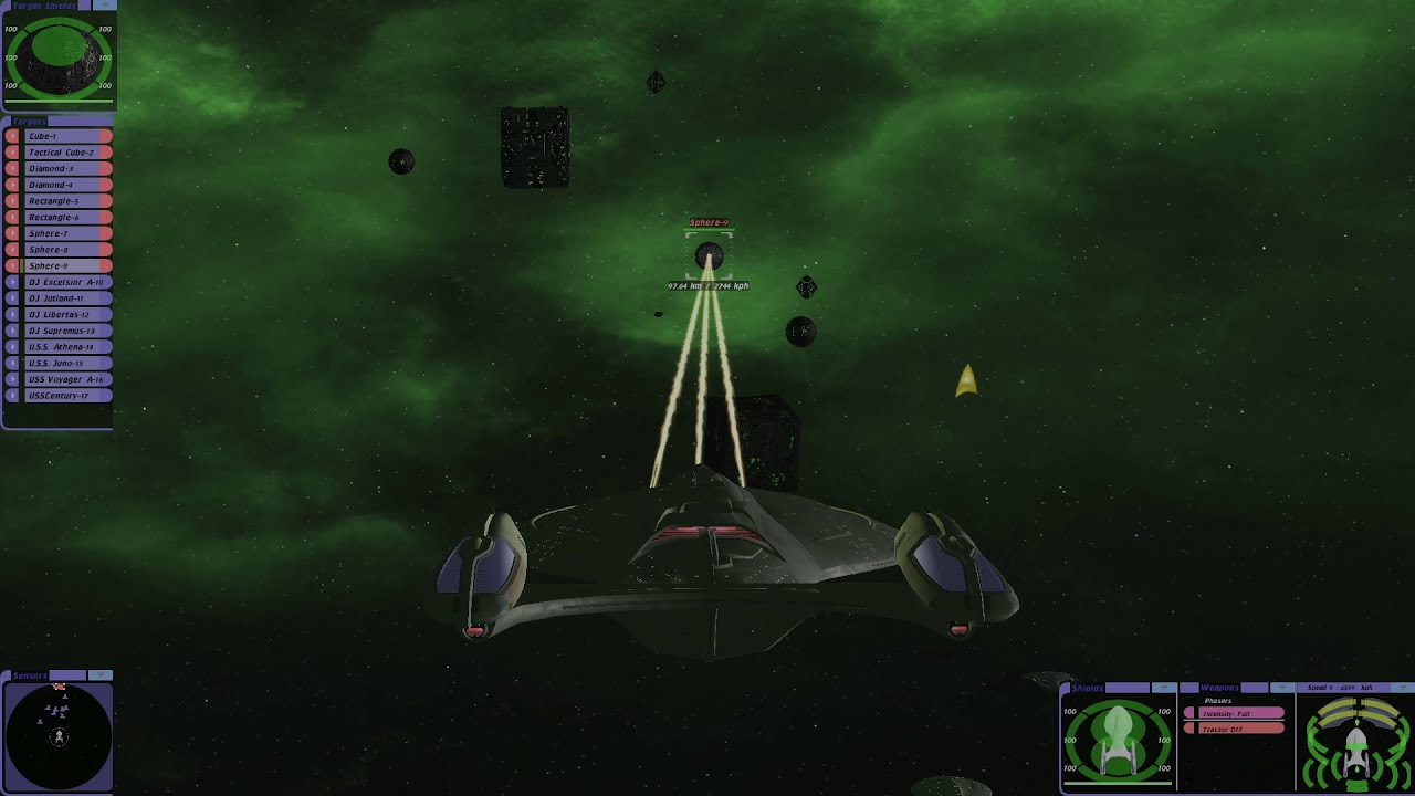 Star Trek Bridge Commander DJ Federation Fleet VS Borg Armada - YouTube