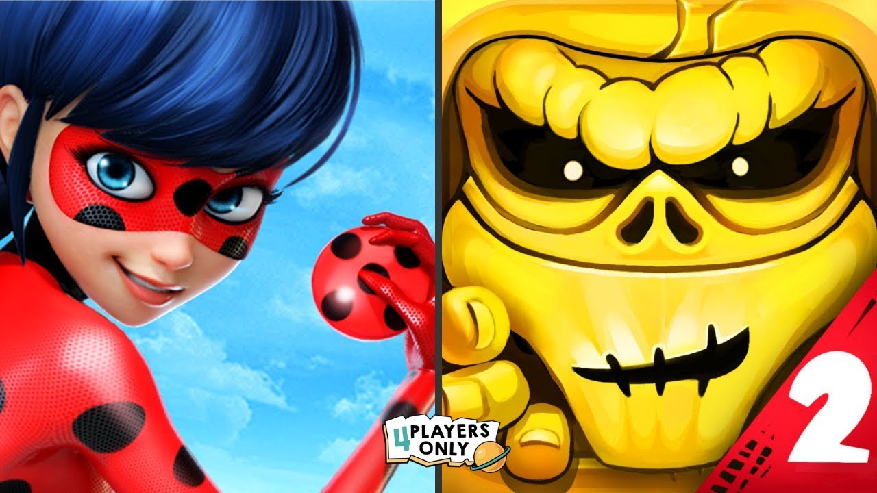 Miraculous Ladybug & Cat Noir VS Zombie Run 2: Best Runner Game - YouTube