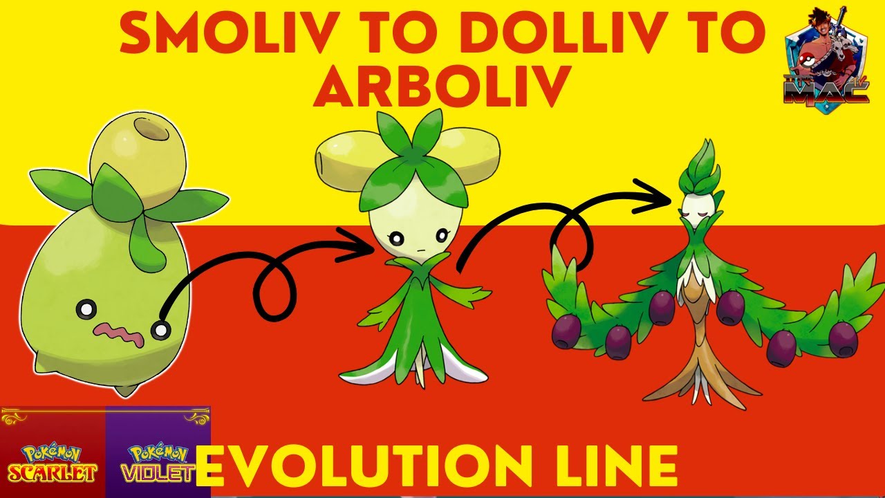 Smoliv to Dolliv to Arboliva EVOLUTION LINE // POKEMON SCARLET AND ...