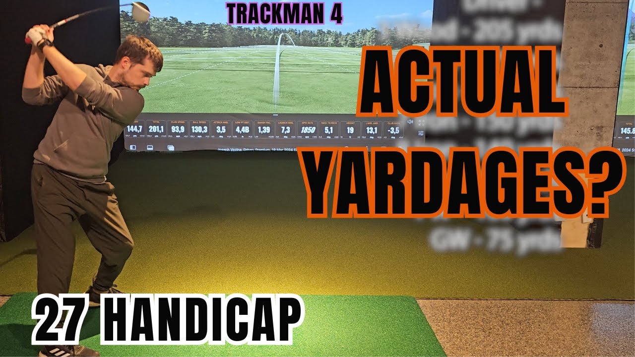 High Handicap Yardages | 27 Handicap using Trackman 4 - YouTube