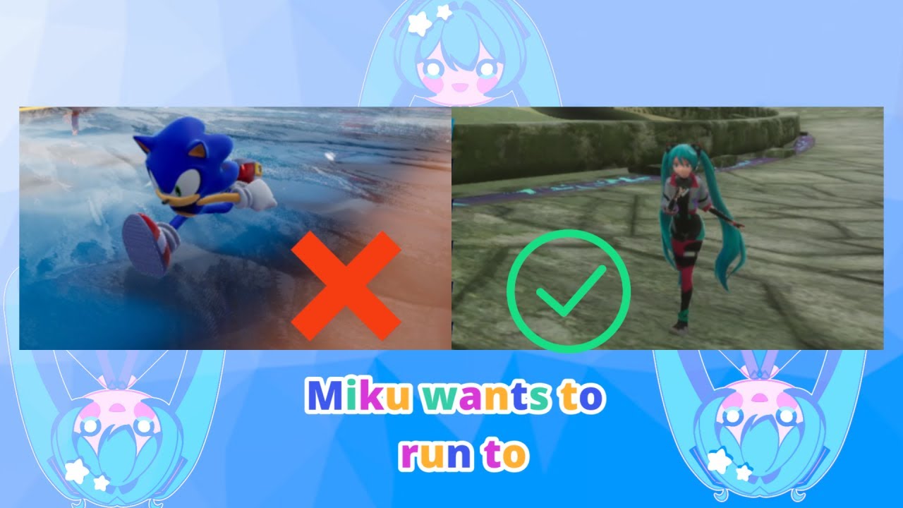 Since when could Miku run like Sonic? - YouTube