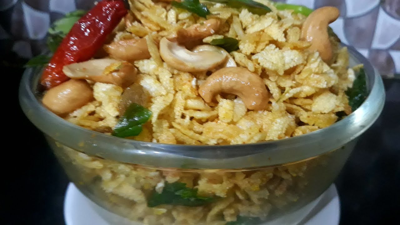 Khatta mitha chatpata chudva maken in 4 or 5 minutes ||snacks recepie ...