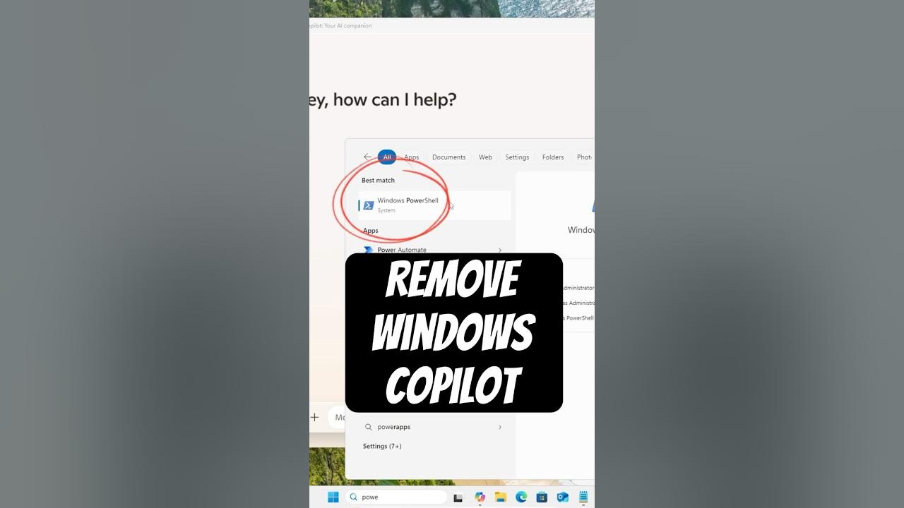 Easily Remove Windows 11 Copilot Using PowerShell Now - YouTube