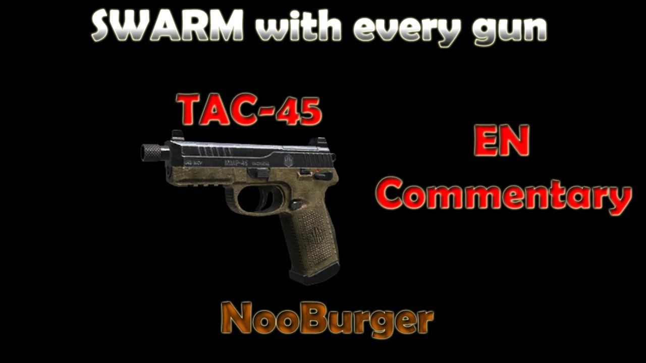 SWARM with every gun - TAC45 (COD BO2 Diamond TAC45) - YouTube