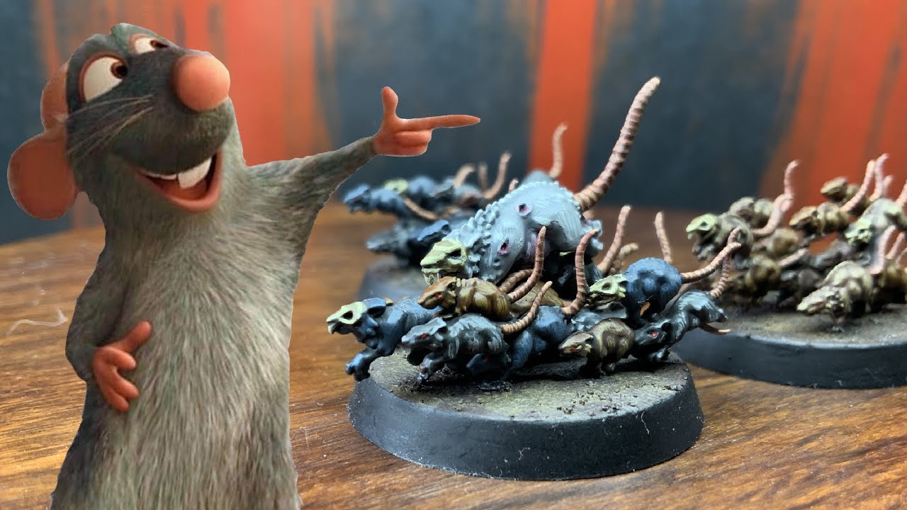Speedpainting Warhammer Quest Cursed City: Swarms of Corpse Rats - YouTube