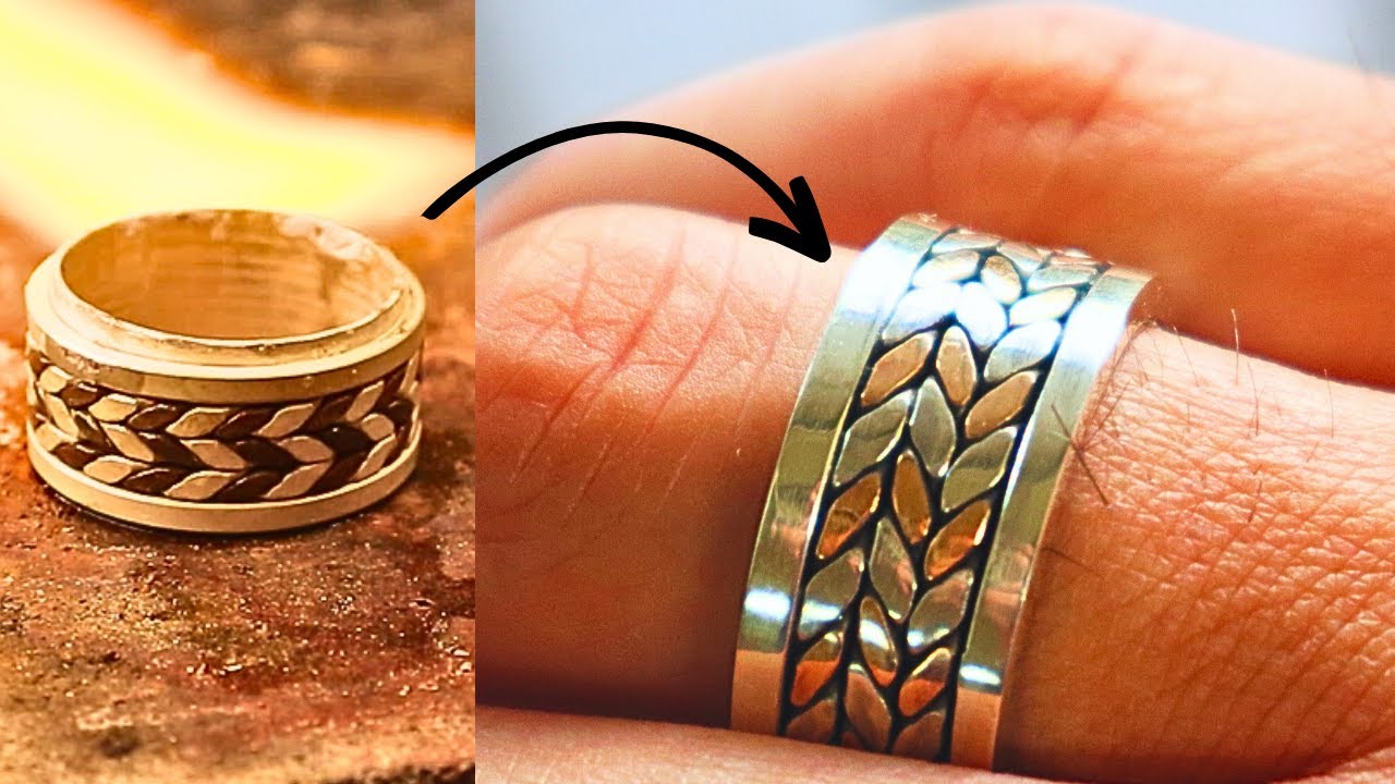 Crafting a Beautiful Wedding Ring from Silver and Copper - Transforming ...