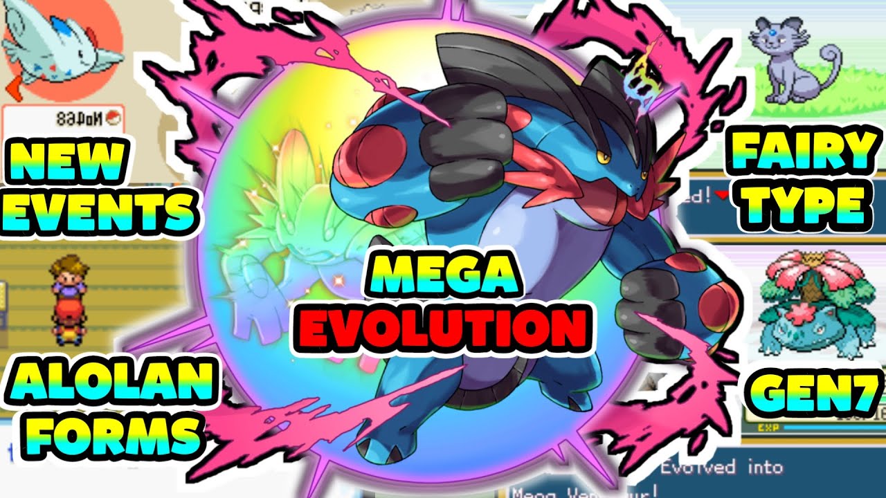 New gba rom hack/Pokemon mega blue[new udate]Mega evolution/Fairy type ...