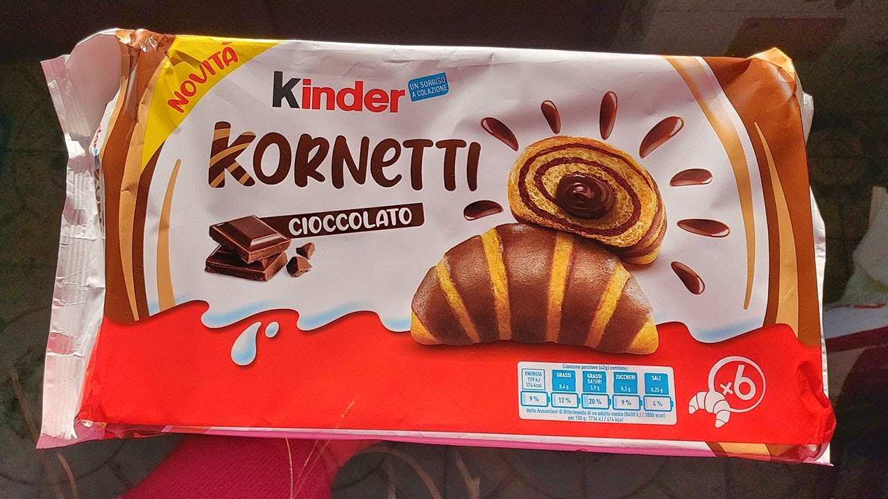 Opinioni sulla novità kinder kornetti recensione - YouTube