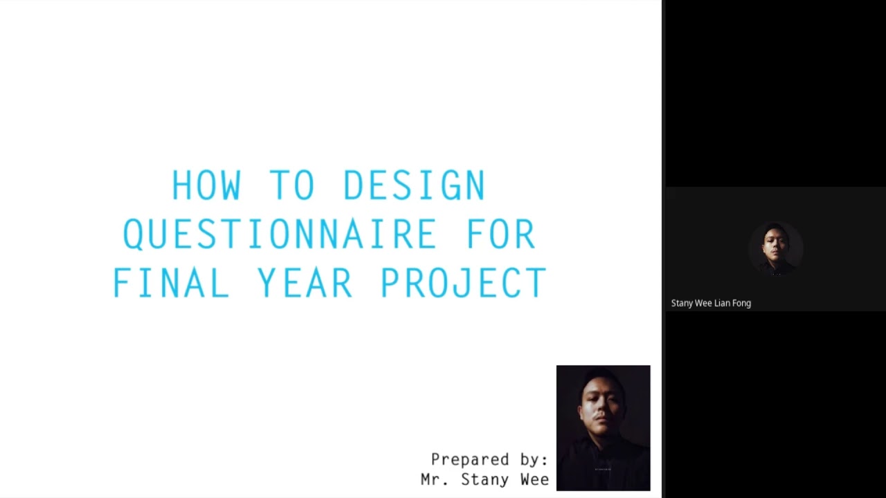 (FYP) Questionnaire Development for Final Year Project - YouTube