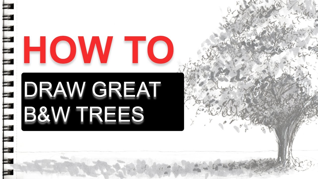 8 GREAT tree drawing tips - YouTube
