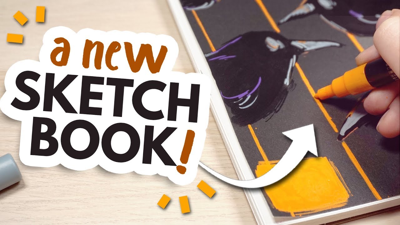 Starting a NEW Sketchbook! + Making a Custom Cover - YouTube