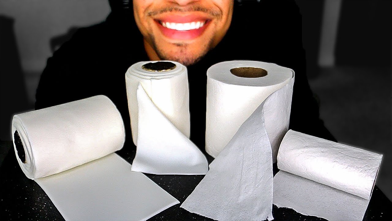ASMR EATING TOILET PAPER *NOT REAL* PRANK NO TALKING *BIG BITES ...