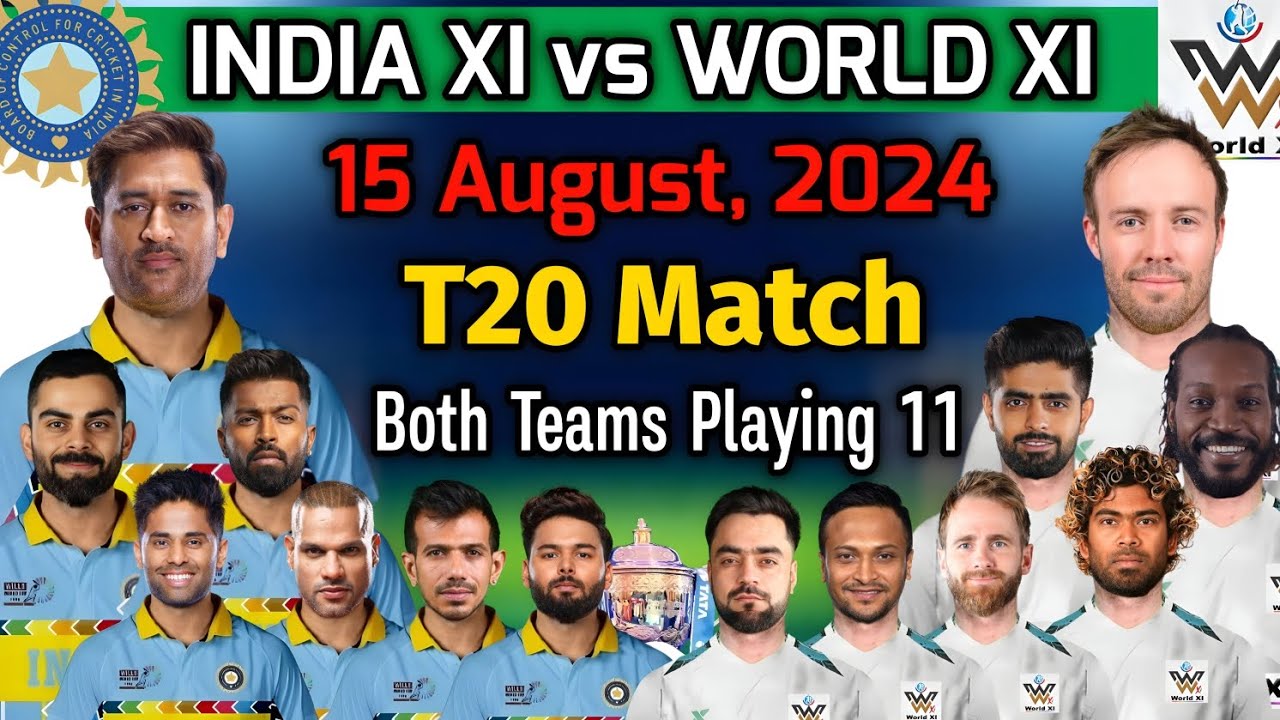 India XI vs World XI Match 2024 | Match Date, Time, Venue & Both Teams ...