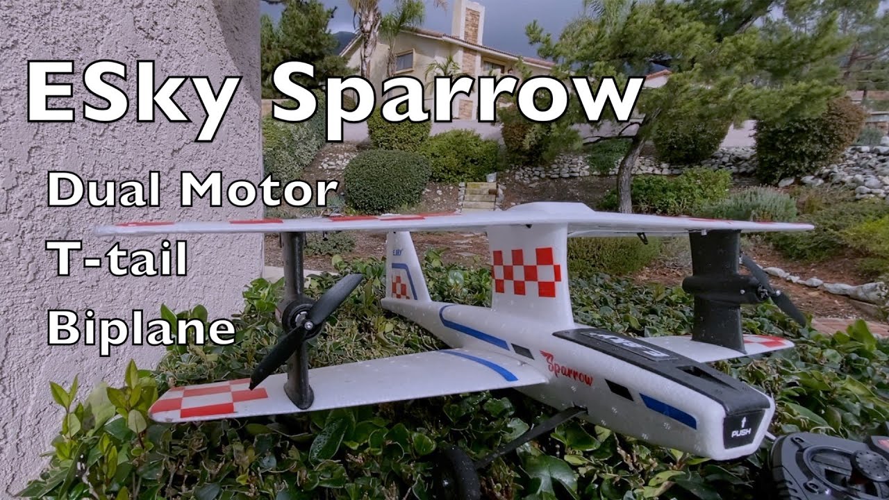ESky Sparrow, The most unique Biplane you've ever seen! - YouTube
