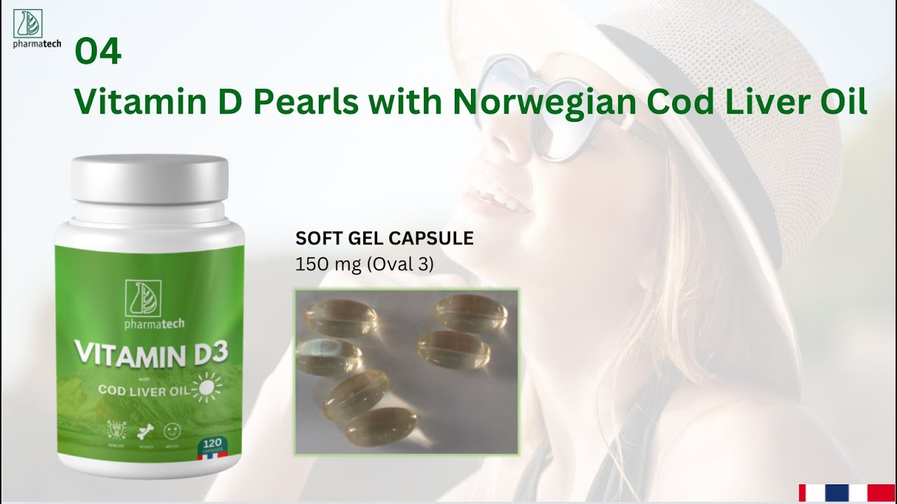Vitamin D3 with Cod Liver Oil | Pharmatech AS Norway | White Label ...