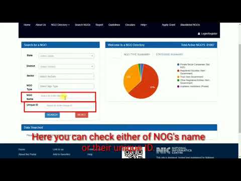 How to check registration details of any NGO - YouTube