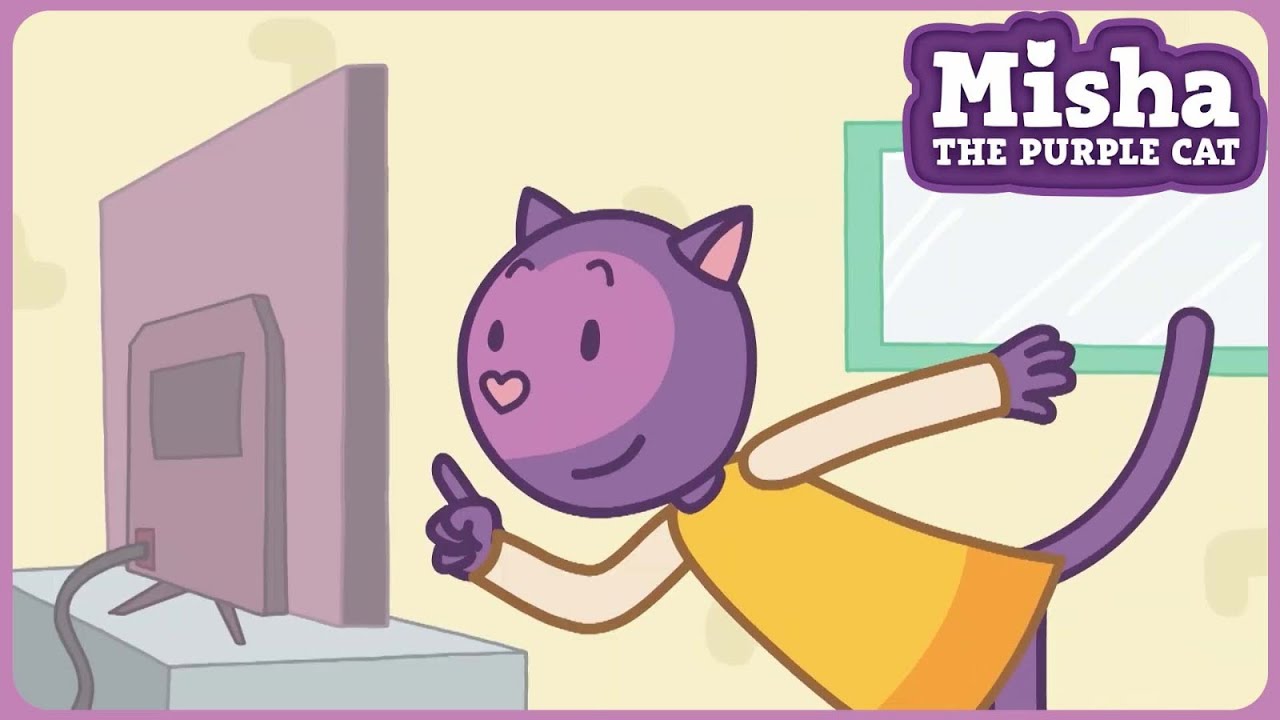 Misha The Purple Cat | English Moral Stories | 09 | Misha La Gata ...