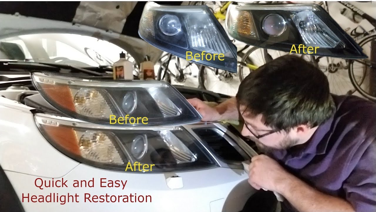 Quick and Easy Headlight Restore - YouTube