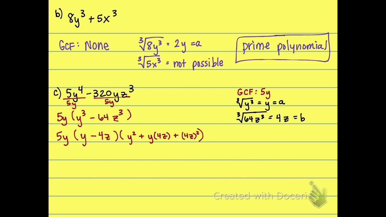 Factoring and solving polynomials - YouTube