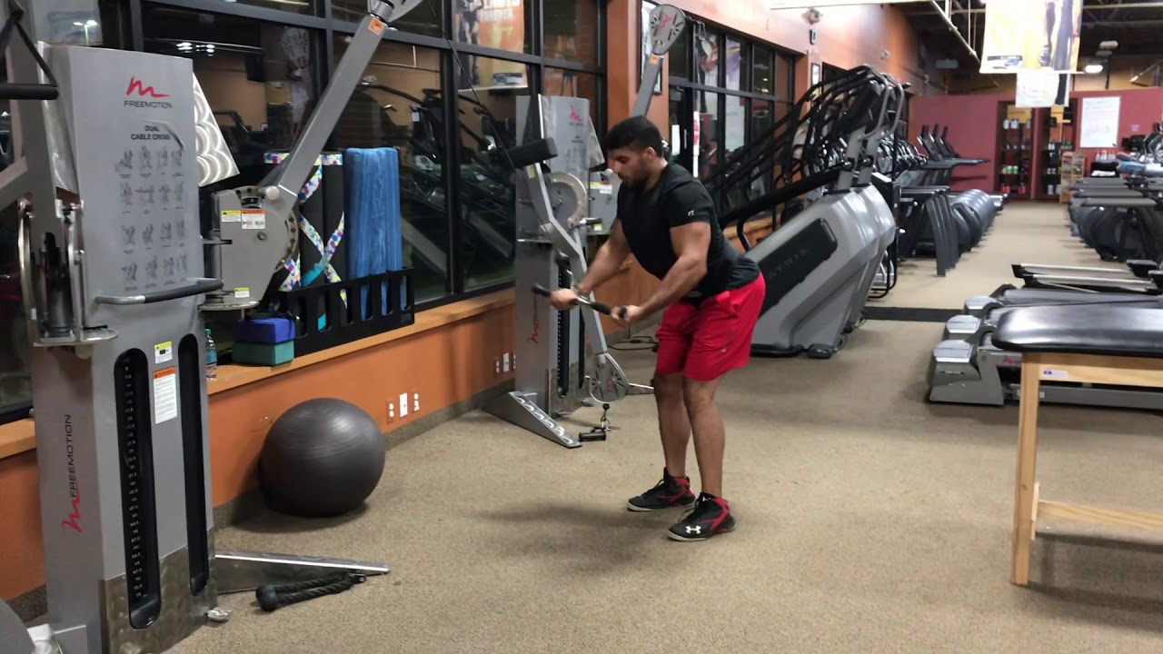 Reverse grip Ez bar pullover - YouTube