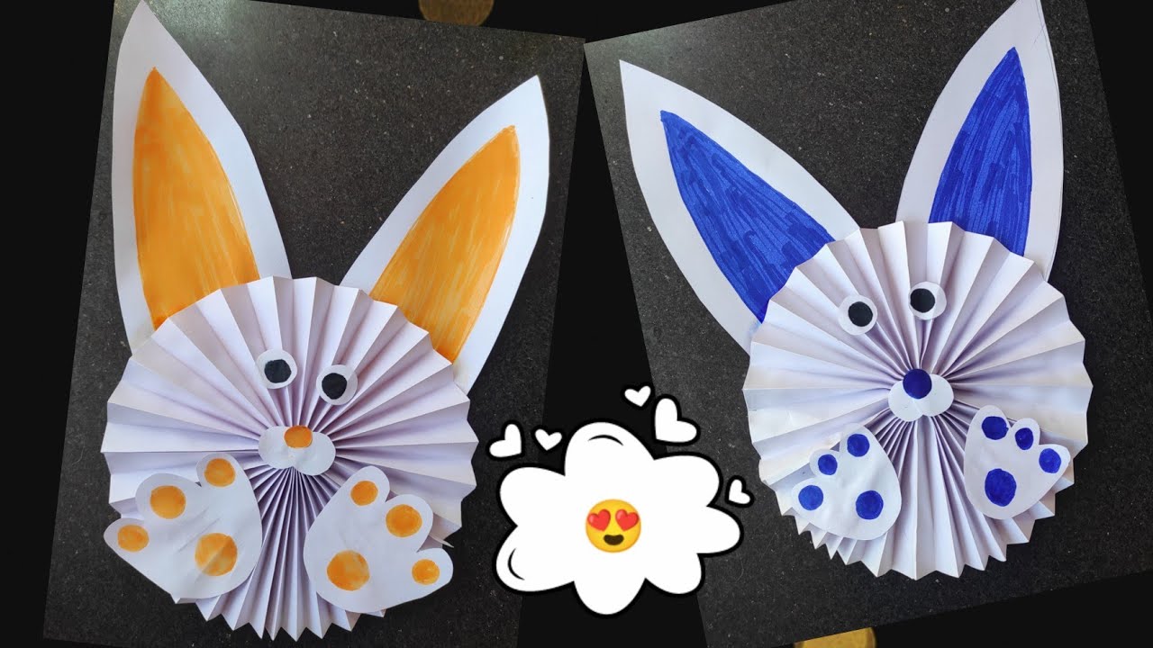 Making easy and simple paper rabbit🐰🐰 | How to make paper rabbit ...